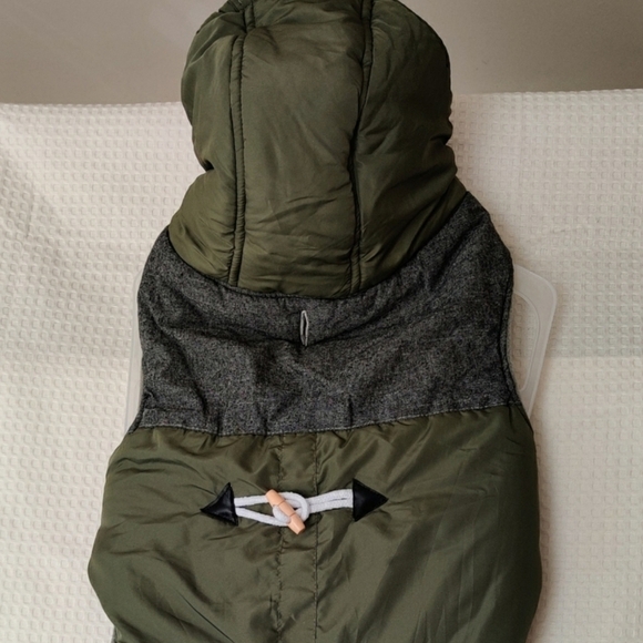 Wag n Woof | Dog | Wag N Woof Army Green Dark Gray Hooded Dog Jacket Xl ...